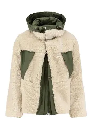 SACAI Sacai Men Eco Shearling And Nylon Jacket