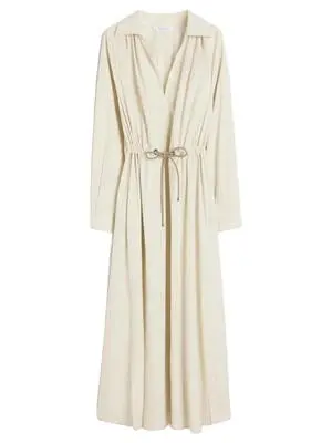 Max Mara Cotton Poplin Dress Beige - Multicolor