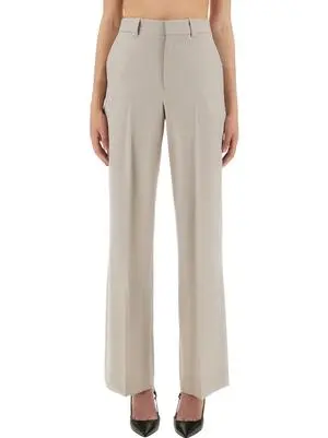 Victoria Beckham Classic Straight Leg Pants - Cream