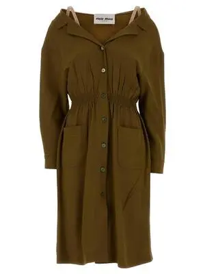 Miu Miu Sable Dress - Green