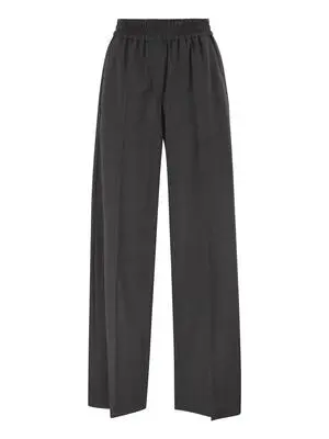 Brunello Cucinelli Stretch Virgin Wool Trousers - Multicolor