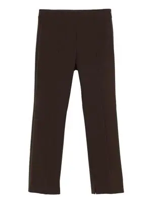 Peserico Cropped Slim Fit Trousers - Brown