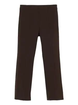 Peserico Cropped Slim Fit Trousers - Brown