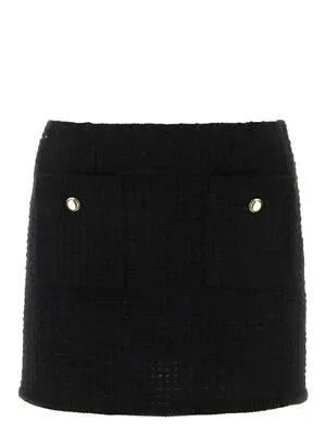 Miu Miu Boucle Mini Skirt - Black