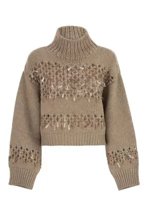 Brunello Cucinelli Cashmere Turtleneck Jumper - Cream