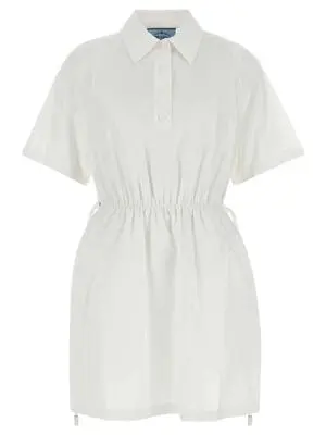 Prada Poplin Shirt Dress - White