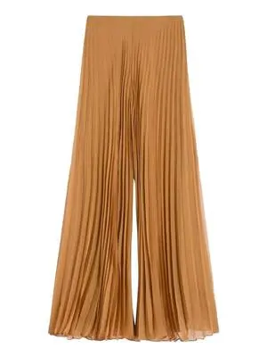 Max Mara Pleated Trousers - Brown