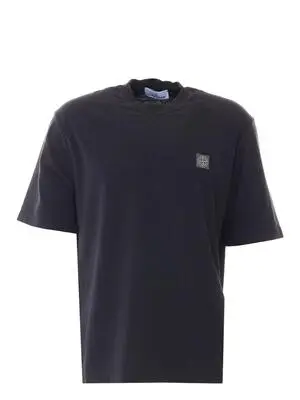 Stone Island Compass Patch Logo T-shirt - Blue