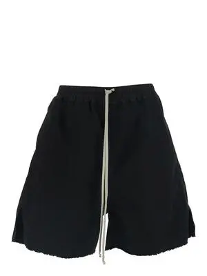 Rick Owens Cotton Shorts With Drawstring Waist - Multicolor