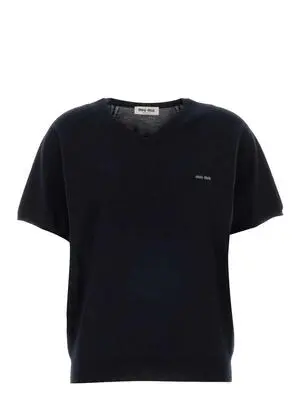 Miu Miu Virgin Wool Sweater - Blue