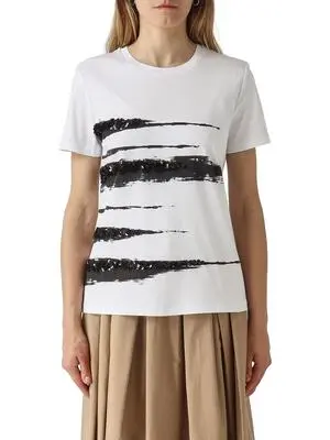 Max Mara Sequined T-shirt - White