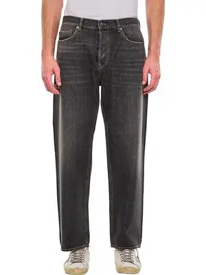 GOLDEN GOOSE Golden M's Pant Cory Loose Skate Medium Washed Denim - Multicolor