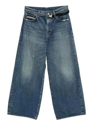 Sacai Wide-leg Denim Jeans - Blue