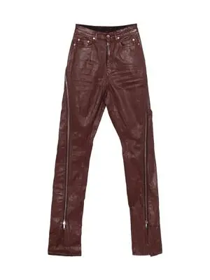Rick Owens Bolan Banana Jeans With Side Zip - Brown