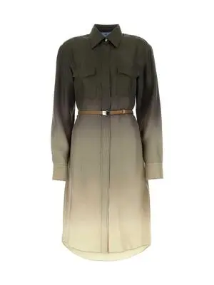Prada Twill Shirt Dress - Multicolor