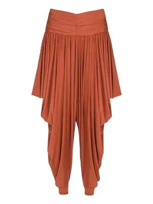 Balmain Tapered Trousers With Pleats - Red