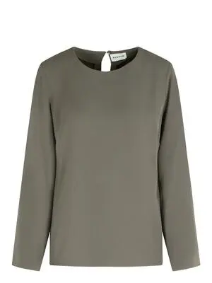 P.a.r.o.s.h Poker' Grey Polyester Blouse - Gray