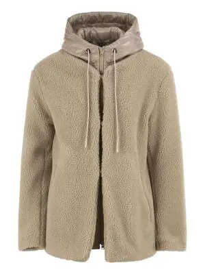 Herno Teddy Jacket With Padded Hood - Multicolor