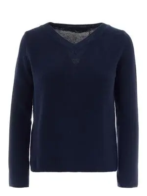 Max Mara Cotton Knit Top Blue