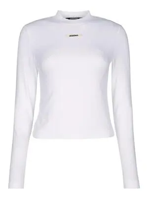 Jacquemus Long Sleeve Mock Neck T-shirt - Multicolor