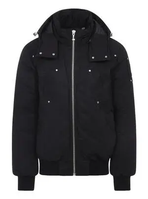 Moose Knuckles Padded Down Bomber Jacket - Black