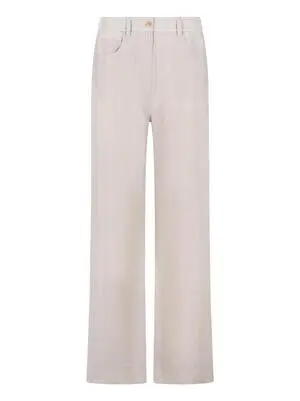 Acne Studios Check Casual Cupro Pants - Cream