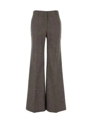 Stella McCartney Embroidered Wool Palazzo Pant - Multicolor