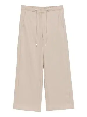 Max Mara Wide Leg Straight Trousers - Cream