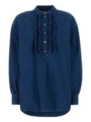 Valentino Garavani Denim Blouse - Blue