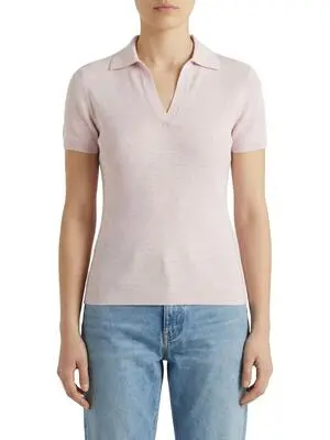 Max Mara Basic Wool Knit Polo - Pink