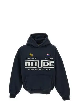 Rhude Graphic Print Cotton Hoodie - Multicolor