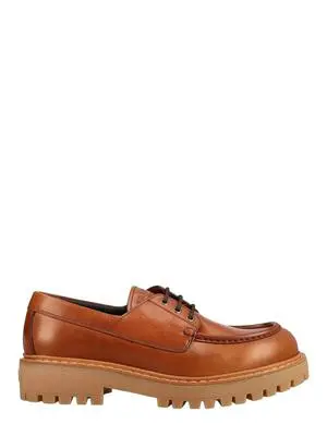 Prada Leather Brogue Shoes - Brown