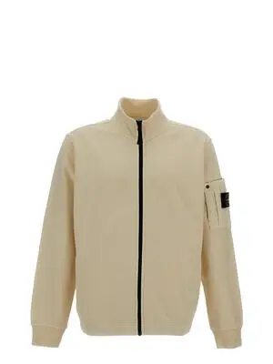 Stone Island Cotton Fleece Zip-up Track Jacket - Multicolor