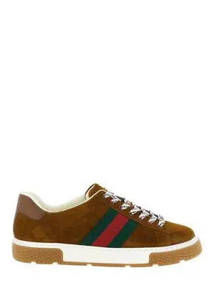 Gucci Ace Suede Sneakers - Brown