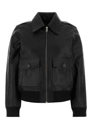 A.p.c. Leather Gaelle Jacket - Black