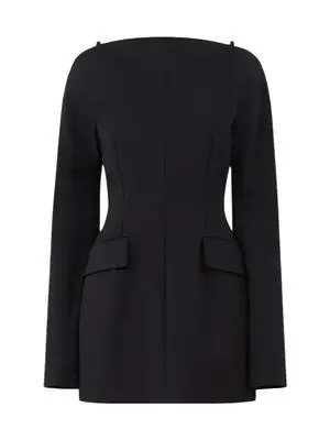 Sportmax Short, Fitted Cady Dress - Black