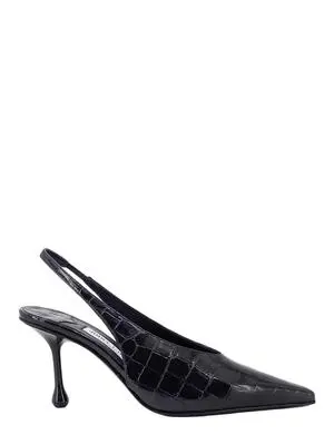 JIMMY CHOO Patent Leather Pumps With Crocodile Print - Multicolor