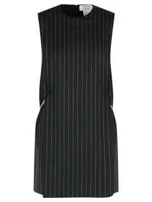 Sportmax Domini Virgin Wool Blend Dress - Black