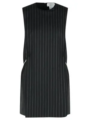 Sportmax Domini Virgin Wool Blend Dress - Black