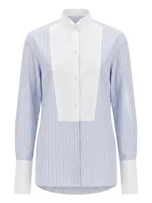 TOM FORD Tom Ford Striped Cotton Shirt Blue