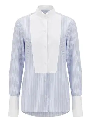 TOM FORD Striped Cotton Shirt - Blue