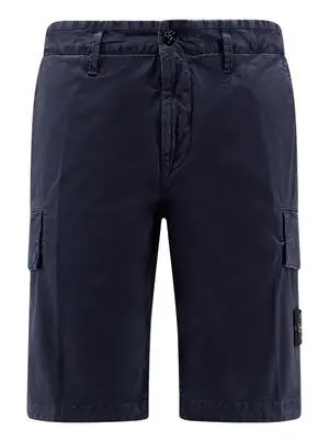 Stone Island Organic Cotton Stretch Shorts - Multicolor