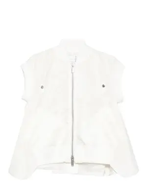 Sacai Wool And Nylon Vest - Multicolor