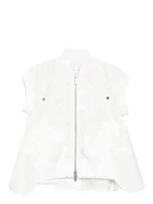 Sacai Wool And Nylon Vest - Multicolor