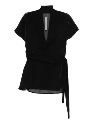 Rick Owens RICK OWENS Silk Wrap Top Multicolor