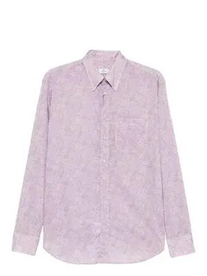 Etro Etro Men Camicia Con Bottoni E Stampa Paisley Multicolor
