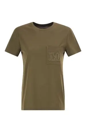 Max Mara MAX MARA Cotton Jersey T-shirt Yellow