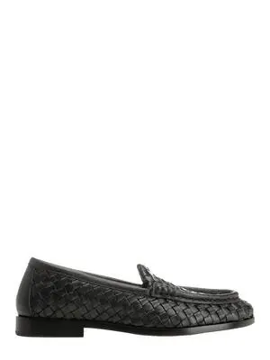 Bottega Veneta Silenzio Moccasins - Black