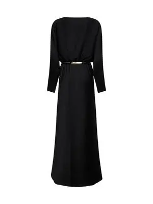 Max Mara Lightweight Satin Msepentola Long Dress - Multicolor