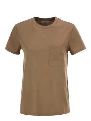 Max Mara Papaia Cotton Jersey T-shirt - Brown